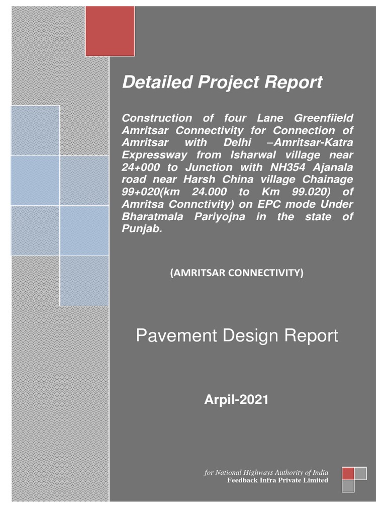 Pavement Design Report | PDF | Road Surface | Road