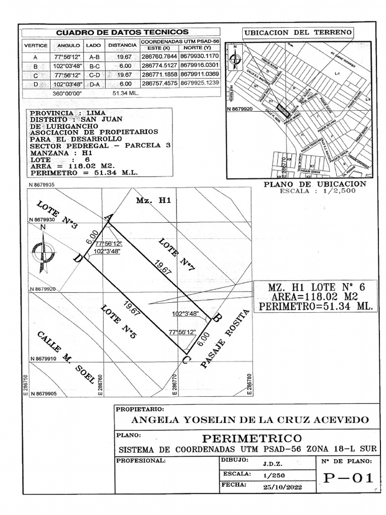 Plano Perimetrico | PDF