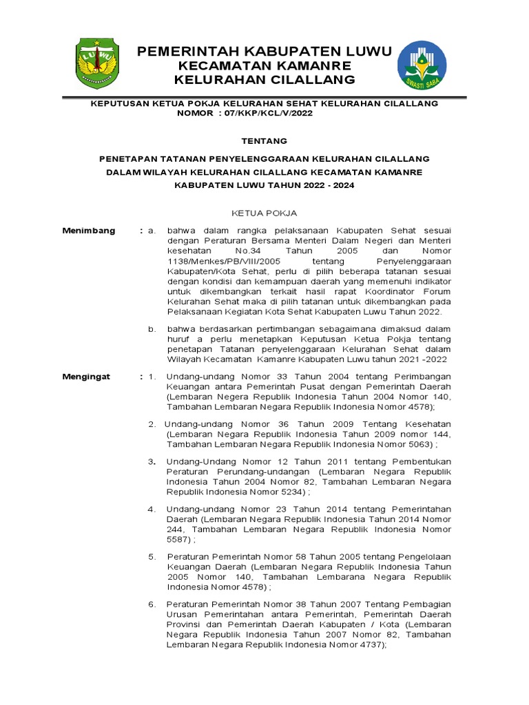 Format SK Pokja-1 | PDF