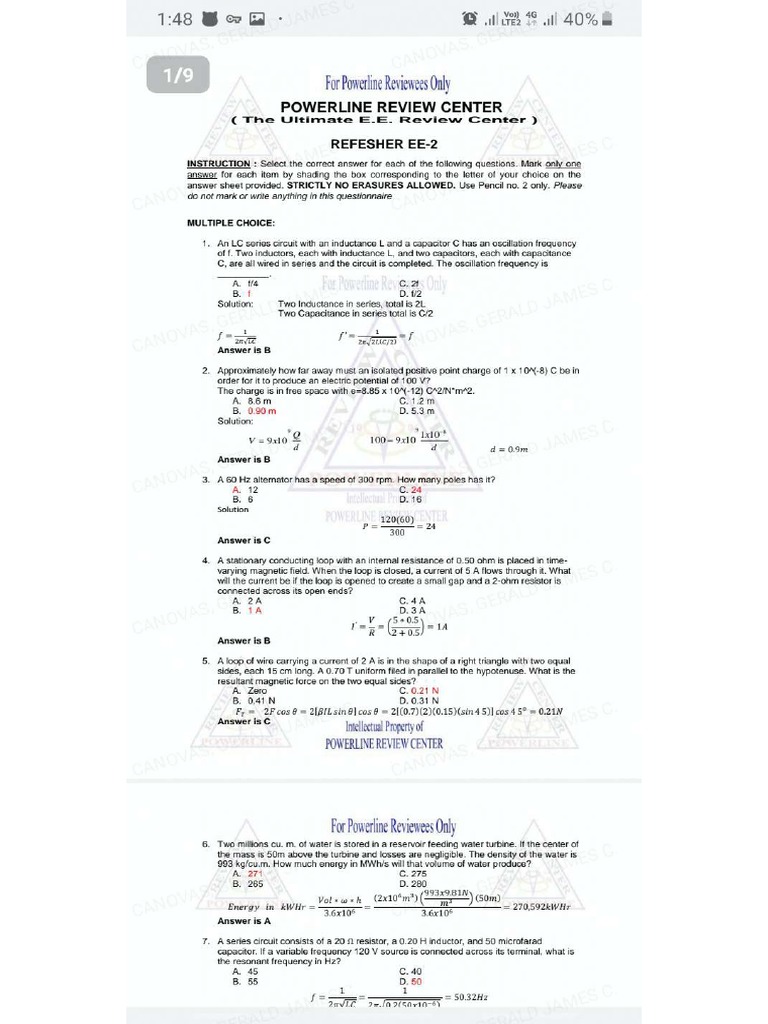 Powerline Refresher Ee 2 | PDF