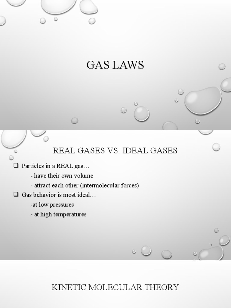 Gas Laws | PDF | Gases | Mole (Unit)