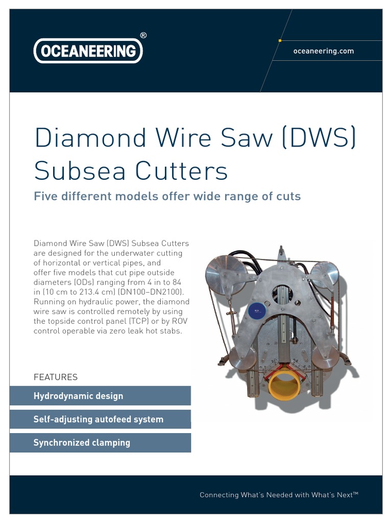 Oceaneering ST&R DWS Subsea Cutter | Download Free PDF | Manufactured ...