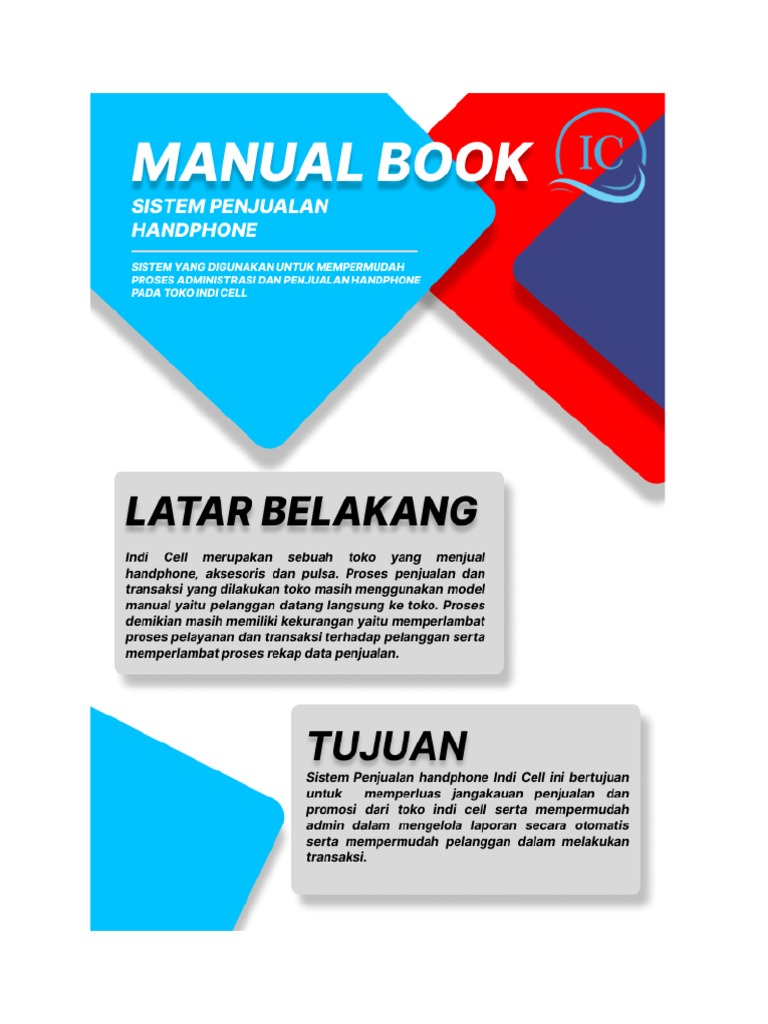 Manual Book - Kelompok 12 | PDF