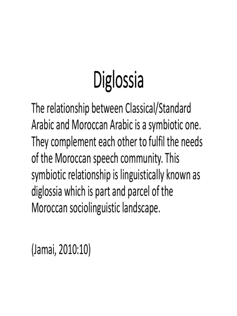 Understanding Arabic Diglossia Dynamics | PDF | Arabic | Linguistics