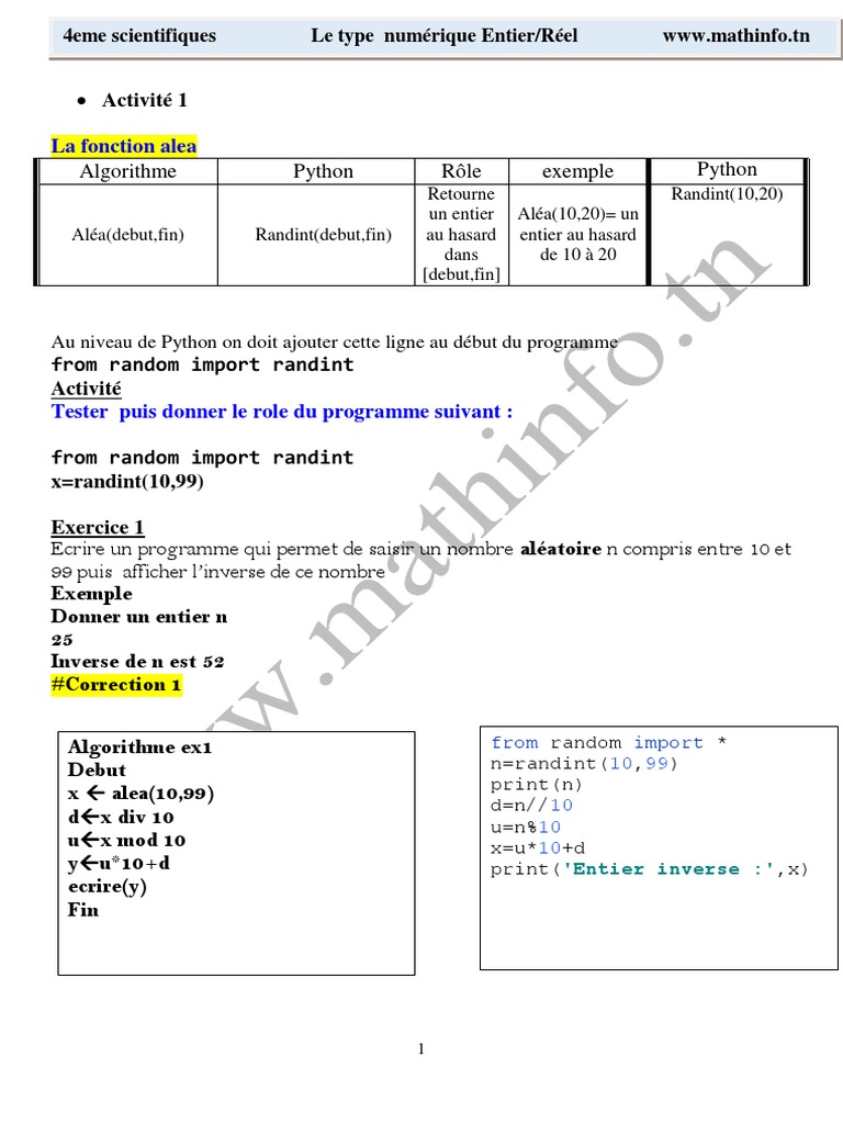 02 Fon Ction | PDF | Python (Langage de programmation) | Mathématiques