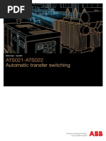ABB ATS022 Auto Transfer Relay Instruction Manual PDF | PDF | Electromagnetic Compatibility | Switch