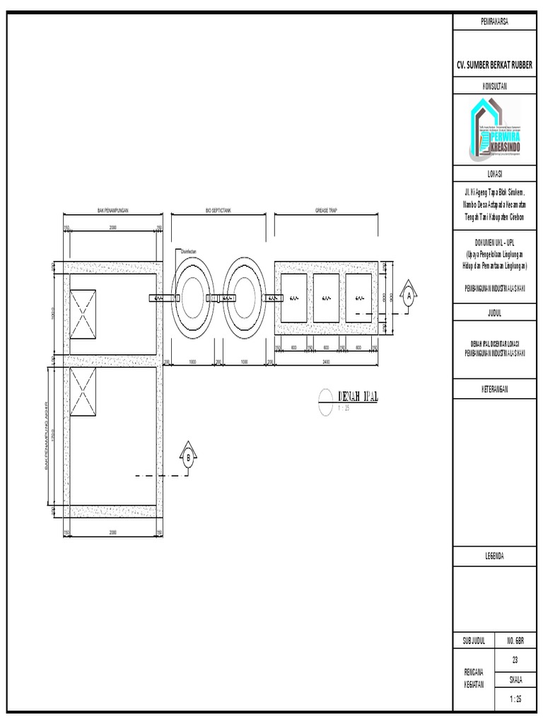 23.denah Ipal Disekitar Lokasi | PDF