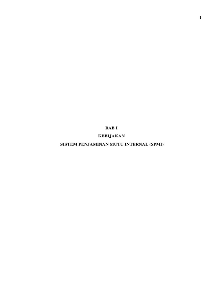 Standar Spmi Isbi Bandung | PDF