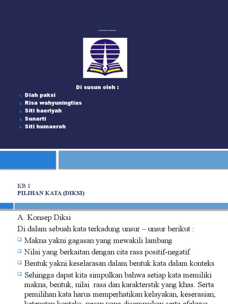 MODUL 2 Keterampilan Menulis | PDF