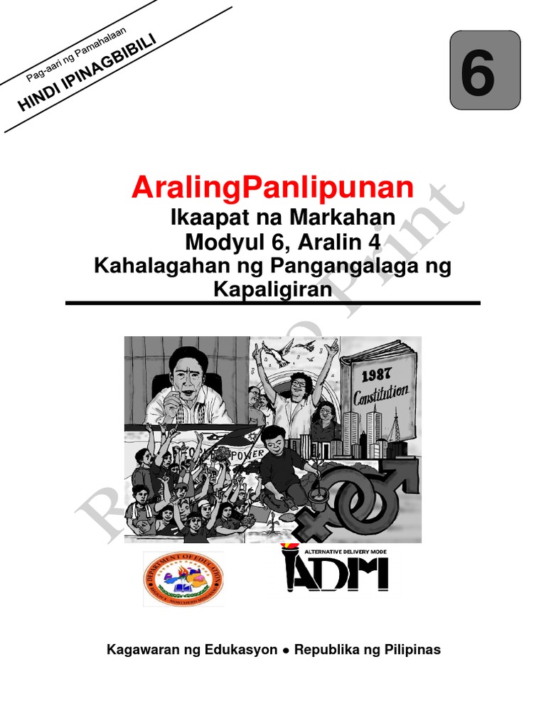 Arpan6 q4 Mod6 Aralin4 Kahalagahanngpangangalagangkapaligiran v5 | PDF ...