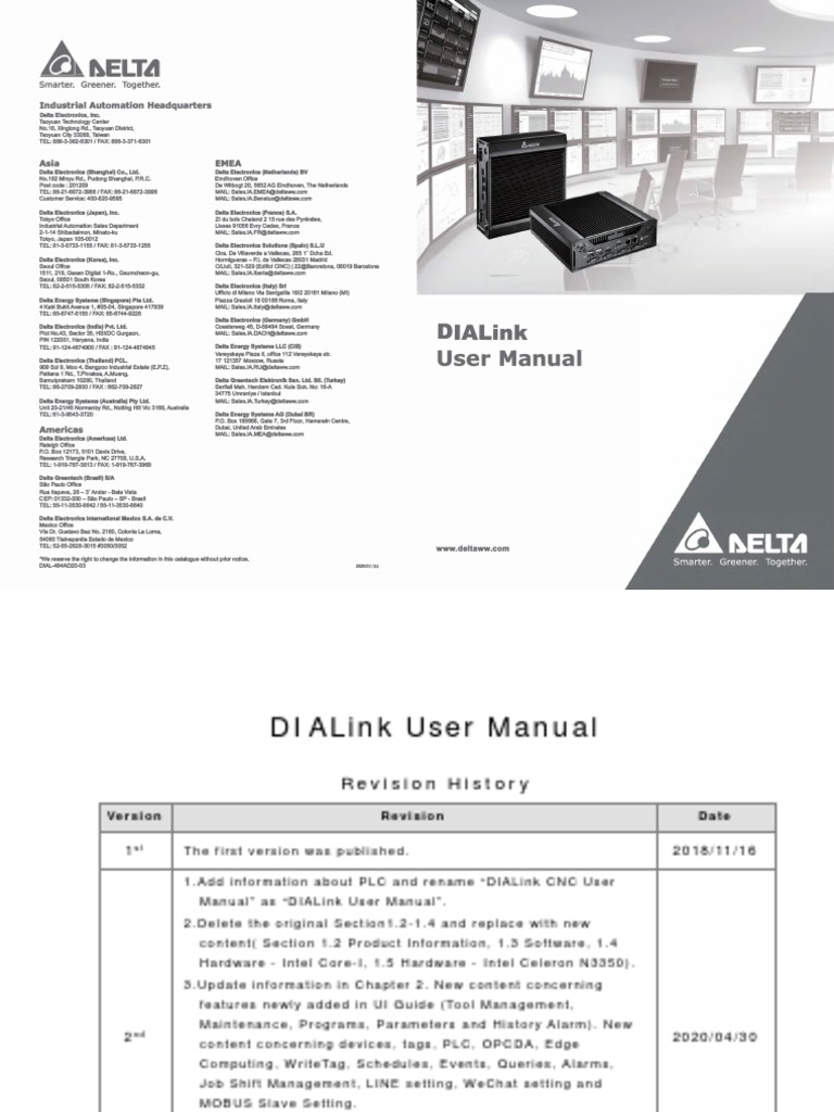 Delta Ia-Oms Dialink Um en 20200722 | PDF | Windows 10 | Operating System