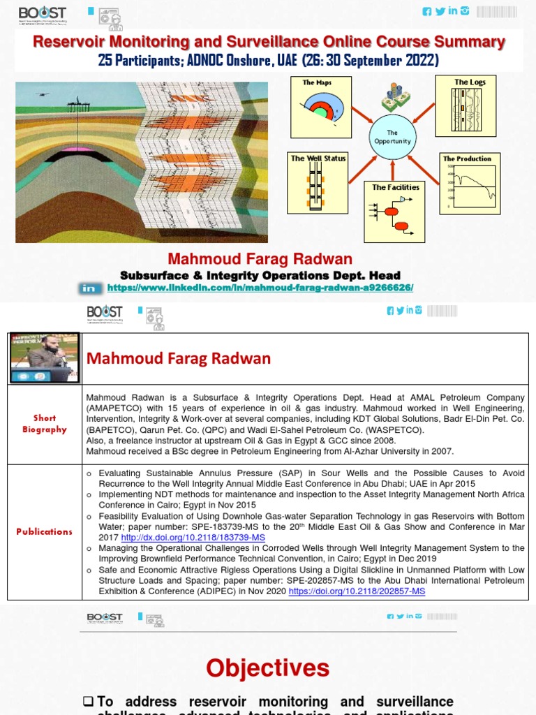 Reservoir Monitoring and Surveillance Online Courser Summary | PDF ...