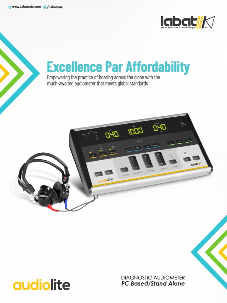 Audiometer Model AUDIOLITE-Pro | PDF | Information And Communications ...