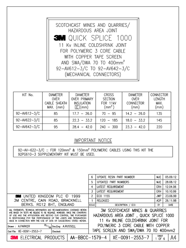 MV Splice Installation Procedure | PDF