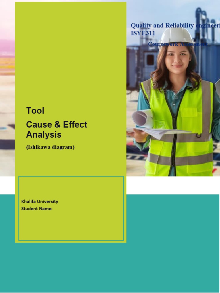Quality and Reliability engineering coursework assessment | PDF | Causality | Cognition