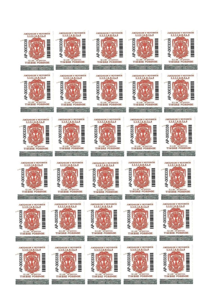 Timbres Forenses | PDF