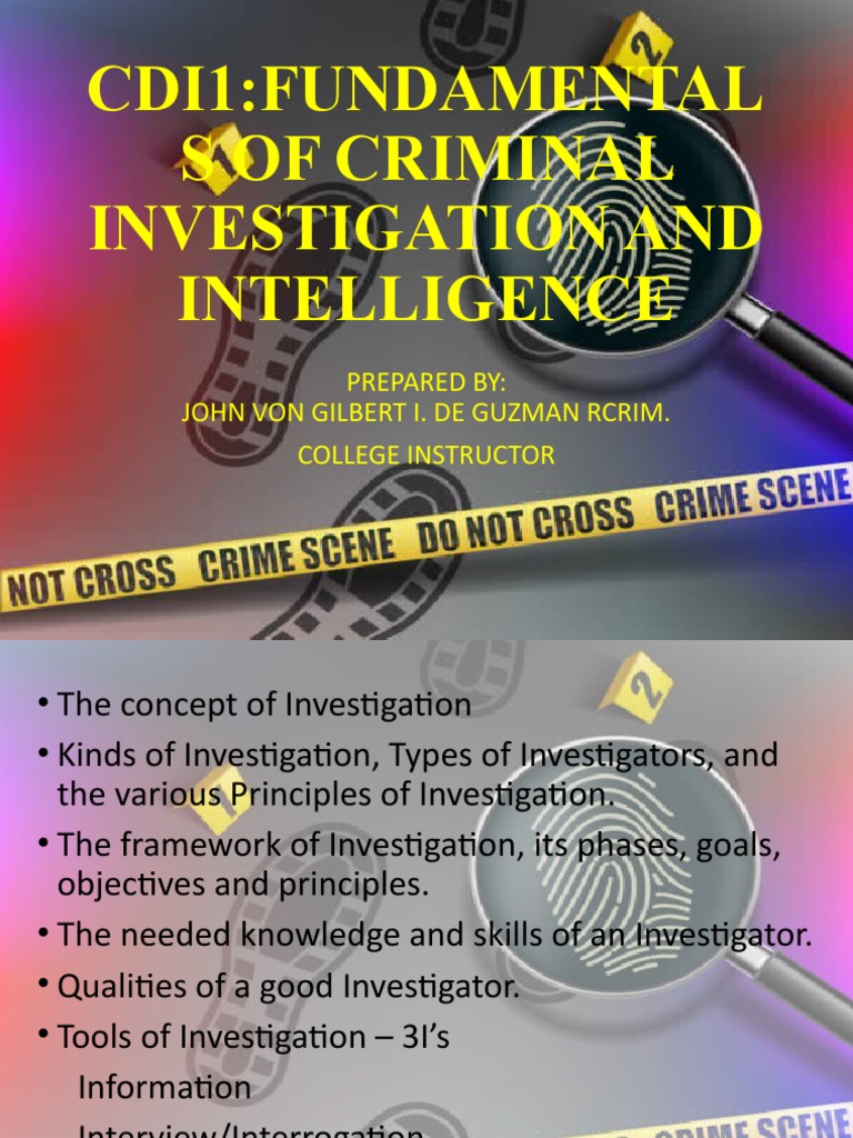 Cdi1 Pdf Forensic Science Reason
