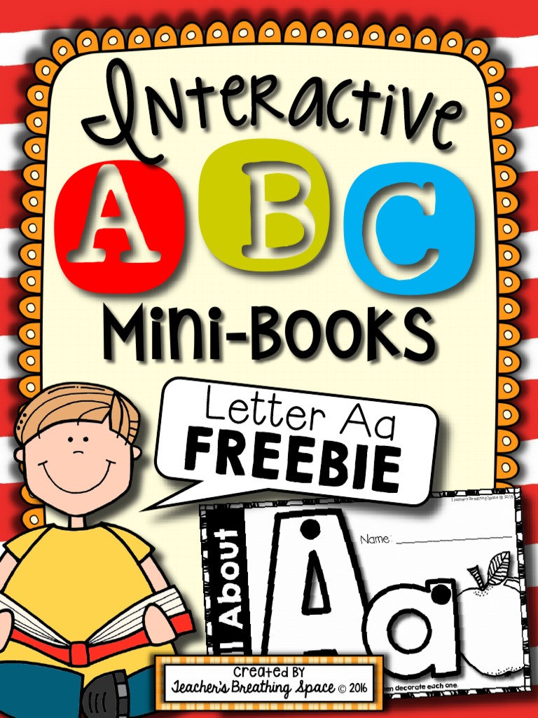 Alphabet Books Letter Aa Interactive ABCMini Book FREEBIE | PDF