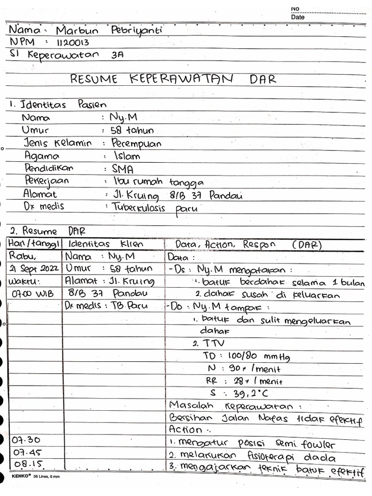 Resume Keperawatan Dar | PDF