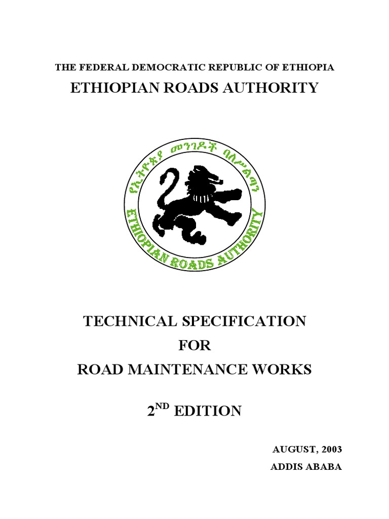 ERA Road Maintenance Specification 2003 | PDF | Asphalt | Road Surface