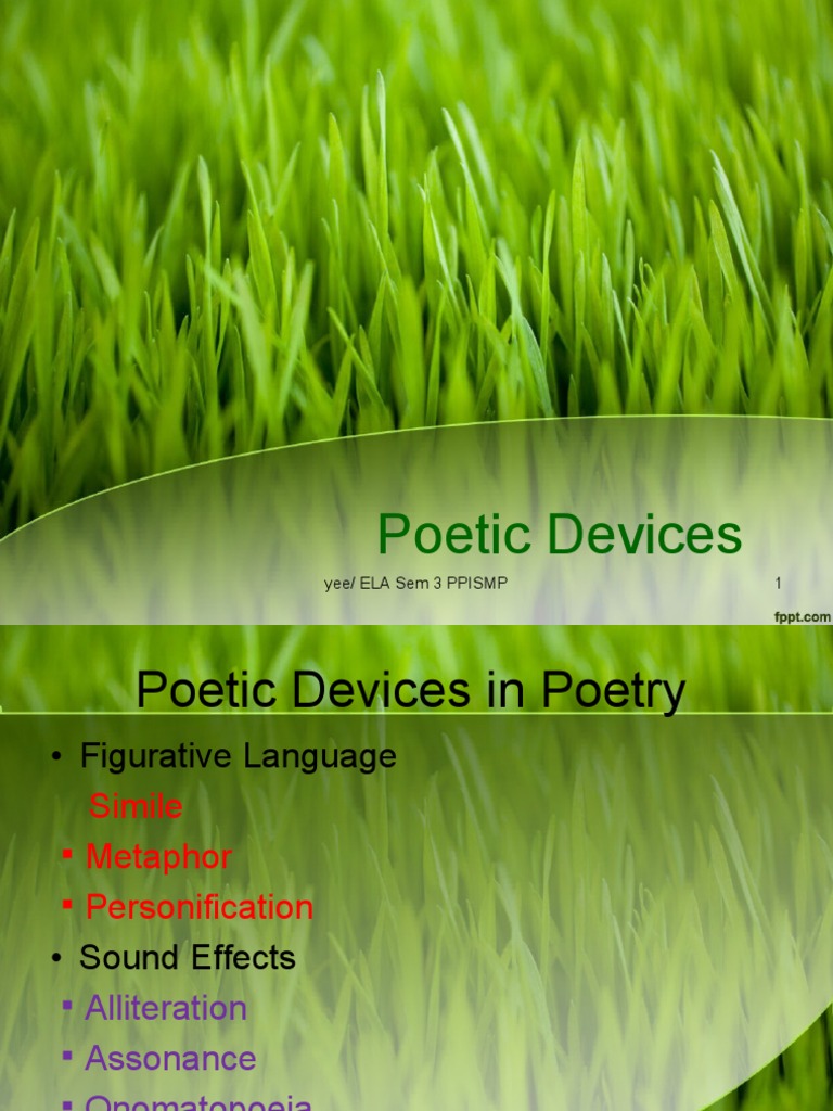 Poetic Devices | PDF | Poetry | Languages