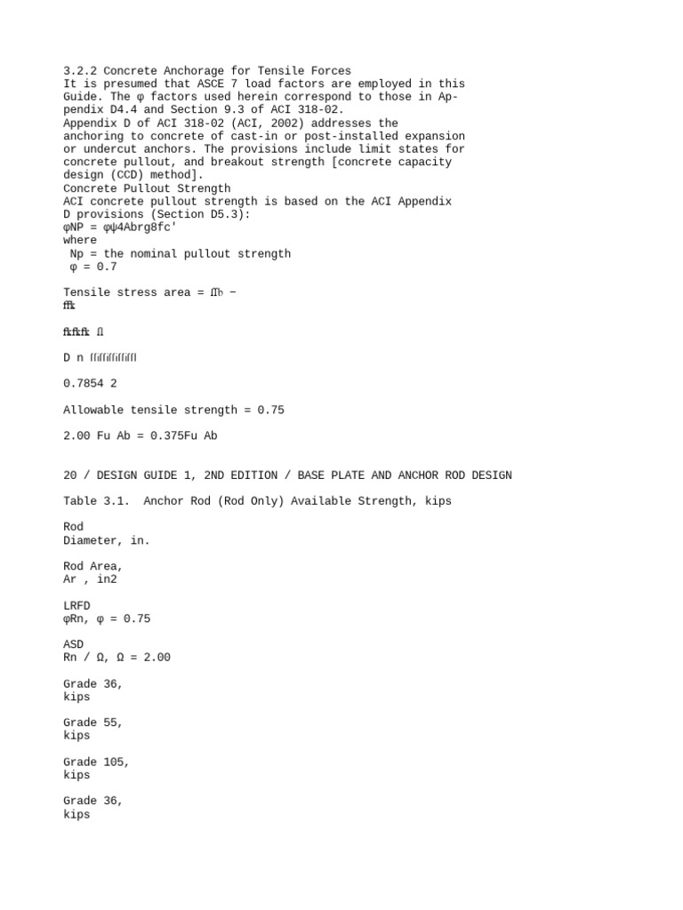 Concrete Anchorage Special Requirements | PDF | Solid Mechanics ...