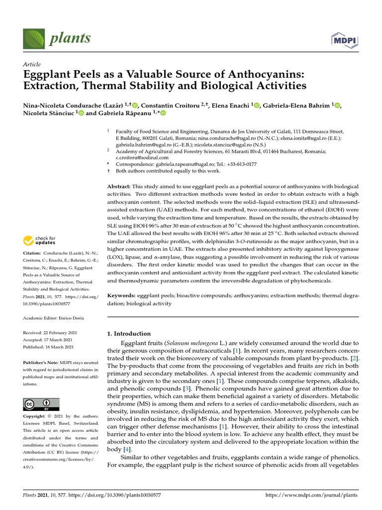 Condurache Et Al. 2021 | PDF | Polyphenol | Enzyme Inhibitor
