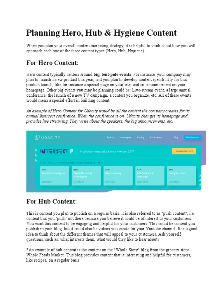 Hero, Hub, Hygein Examples | PDF | You Tube | Marketing Strategy