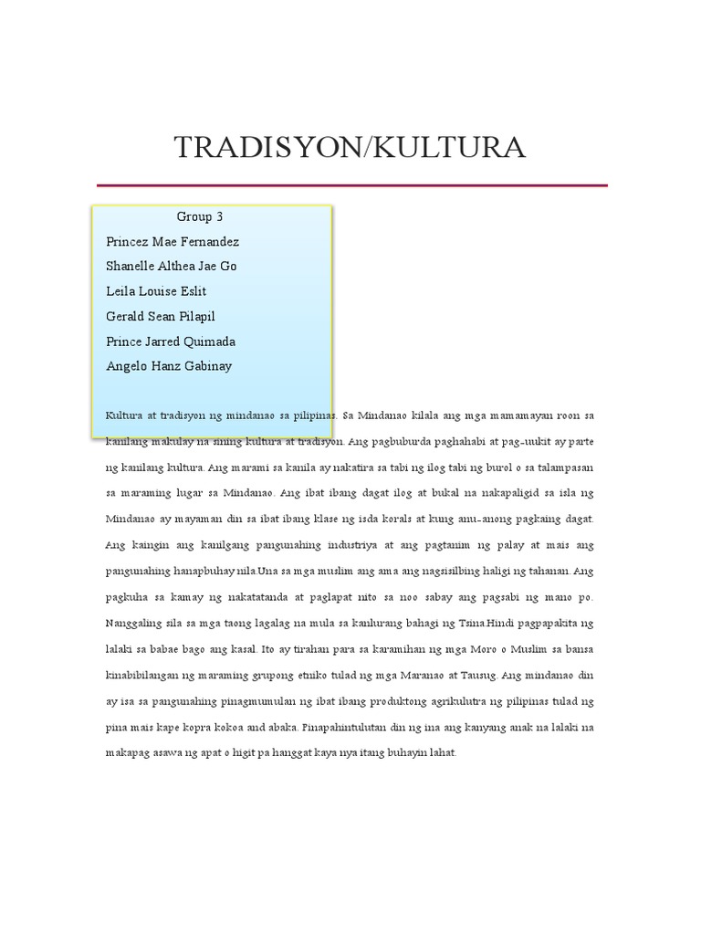 Group3 Filipino | PDF