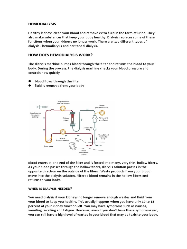 Hemodialysis | Download Free PDF | Hemodialysis | Causes Of Death