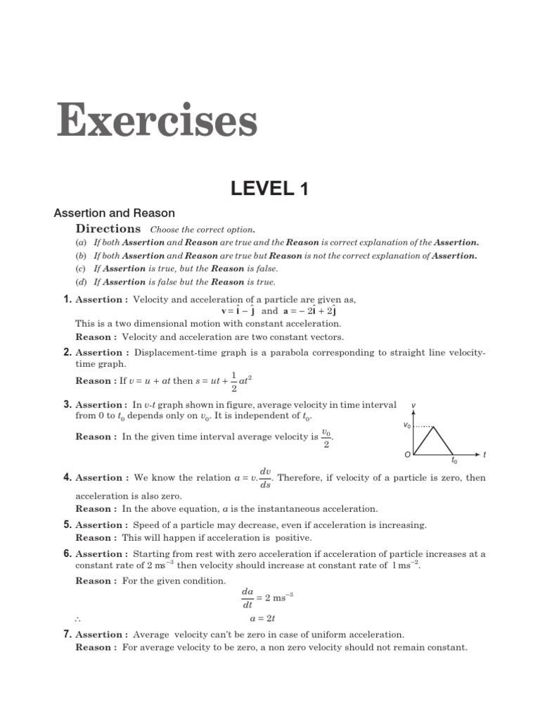 DC Pandey Mechanics Volume 1 Solutions | PDF | Acceleration | Velocity
