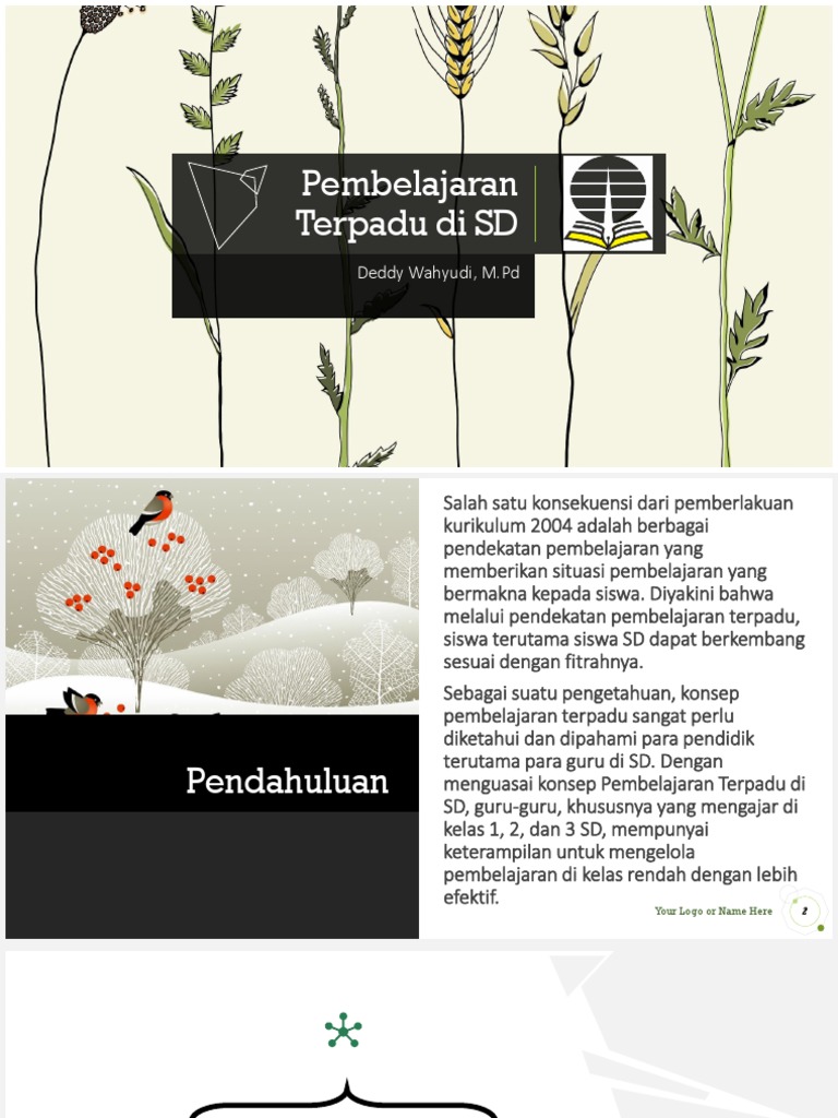 Pembelajaran Terpadu Di SD 1 | PDF | Karier & Perkembangan | Kesehatan Holistik