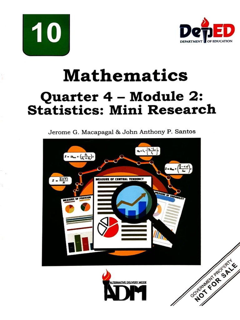 Math10 Quarter4 Module2 StatisticsMiniResearch | PDF