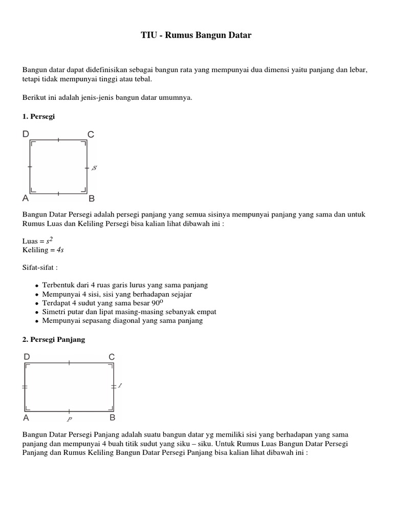 Materi Bangun-Datar | PDF