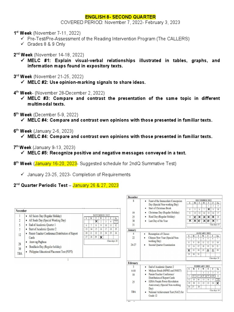 2nd Quarter Grade 8 | PDF