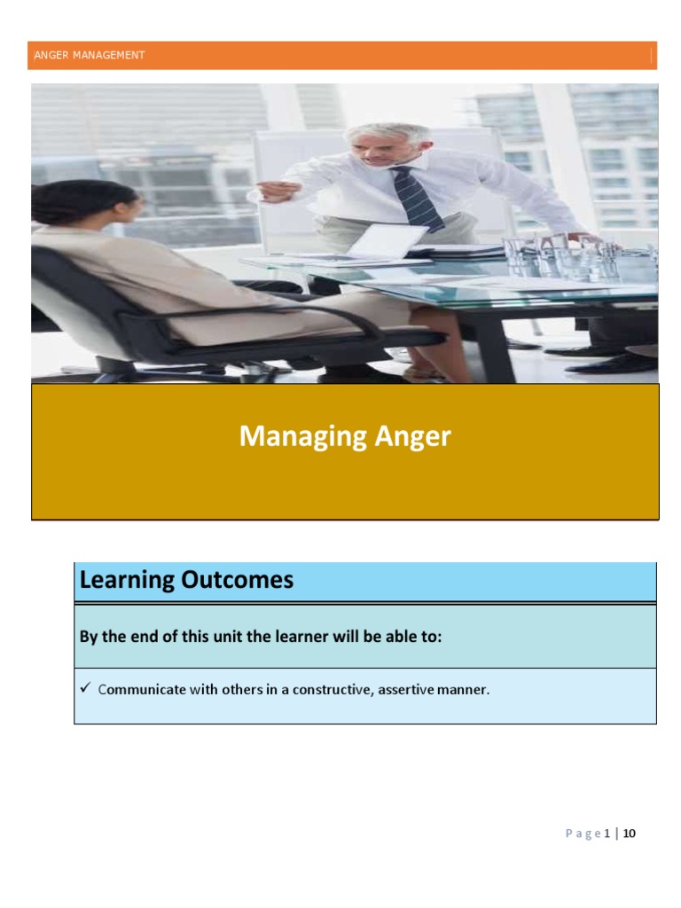 1610979511anger Management | PDF | Breathing | Anger