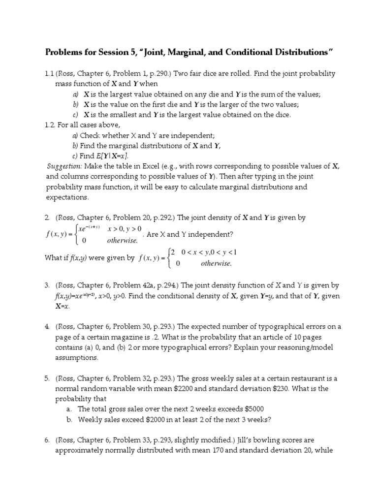 Problem Set 5 | PDF | Normal Distribution | Errors And Residuals