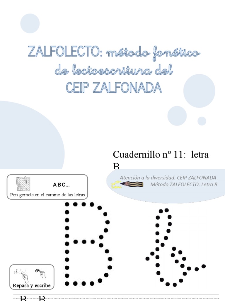 Actividades para aprender la letra B | PDF | Escritura