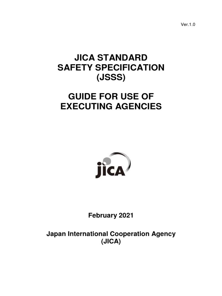 JICA Standard | PDF | Specification (Technical Standard) | Safety