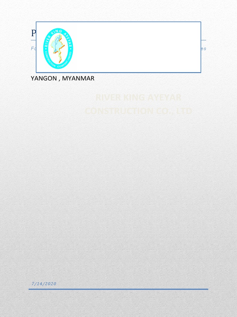 Proposed Method Statement For Yangon CCR | PDF | Concrete | Plaster