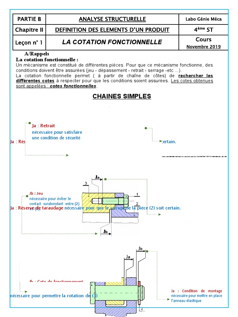 Cotation fonctionnelle en mécanique | PDF | Physique appliquée et interdisciplinaire | Biens ...
