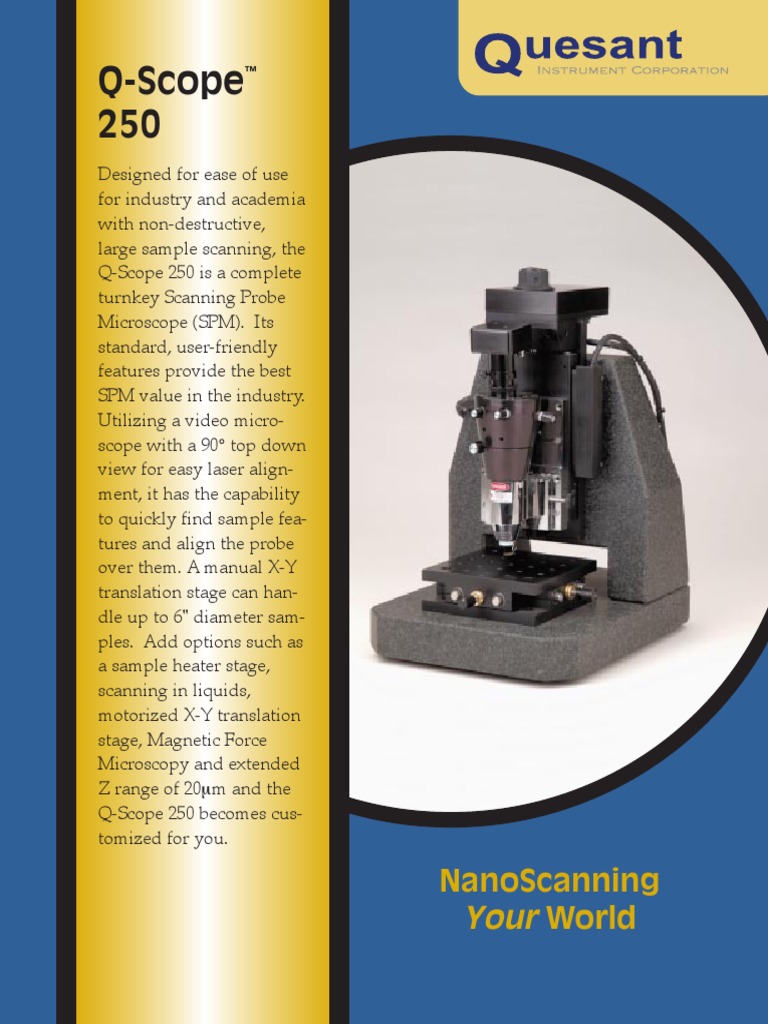 Q Scope™250 | PDF | Atomic Force Microscopy | Display Resolution