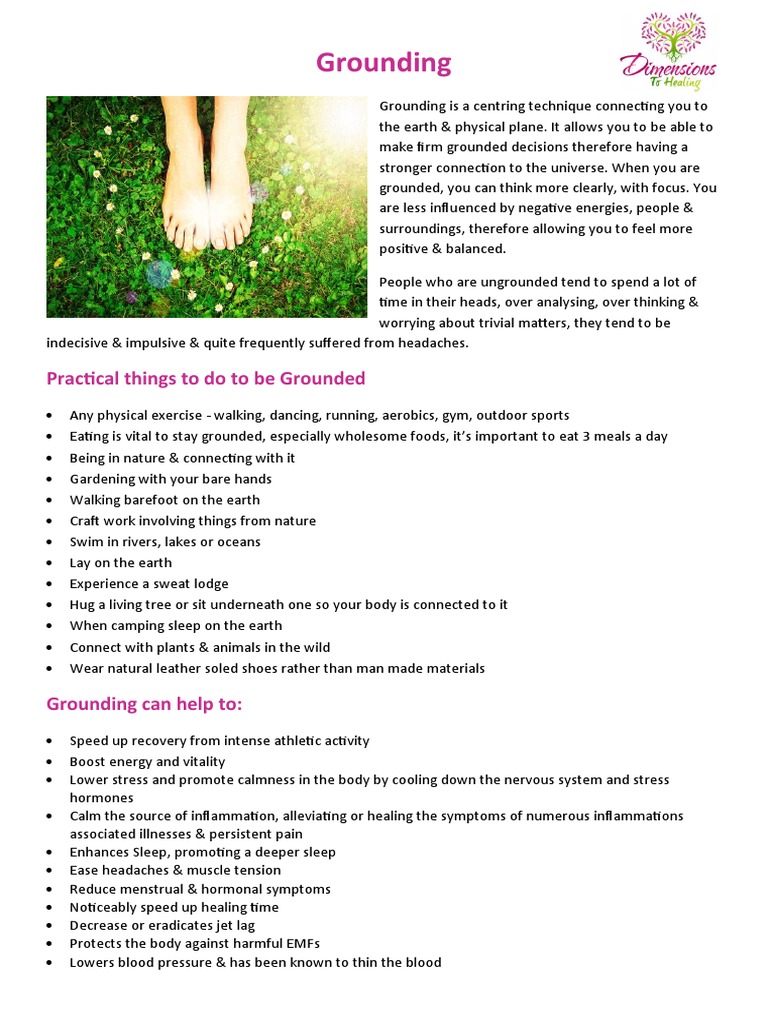Grounding Exercise | PDF | Chakra | Thorax