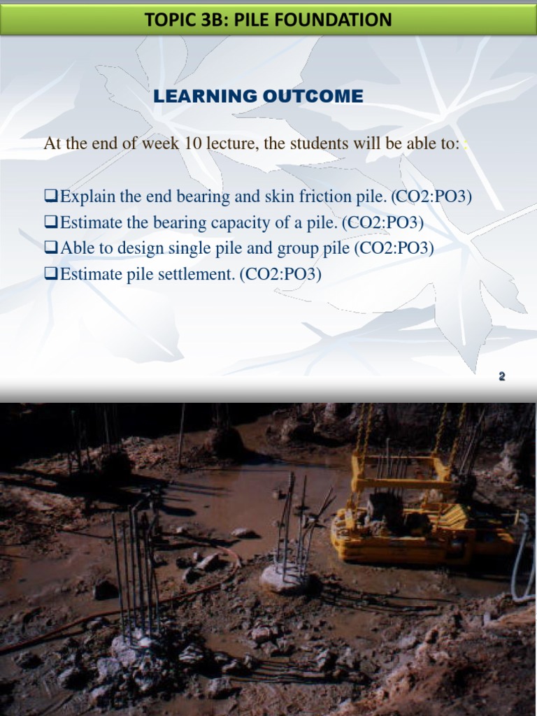 Deep Foundation Pile Design Overview | PDF | Deep Foundation | Casing ...