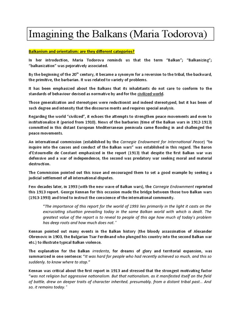 Understanding Balkanism and Identity | PDF | Balkans | Orientalism (Book)