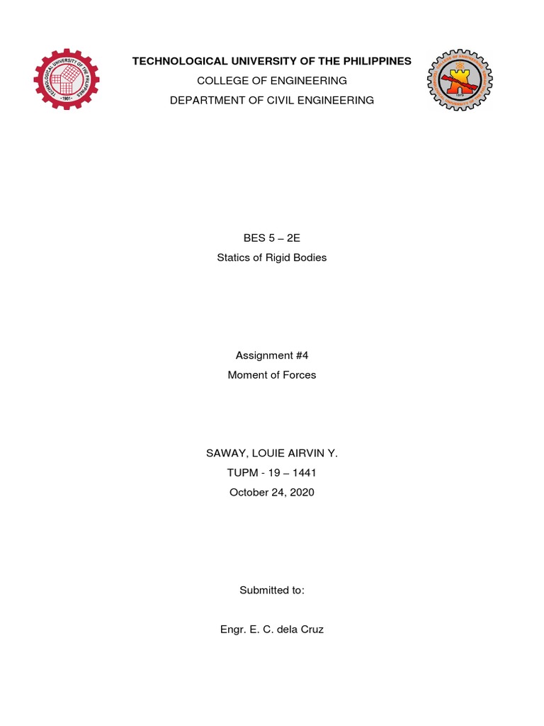 Assignment No. 4 - (Saway, Louie Airvin Y.) | PDF | Technology & Engineering