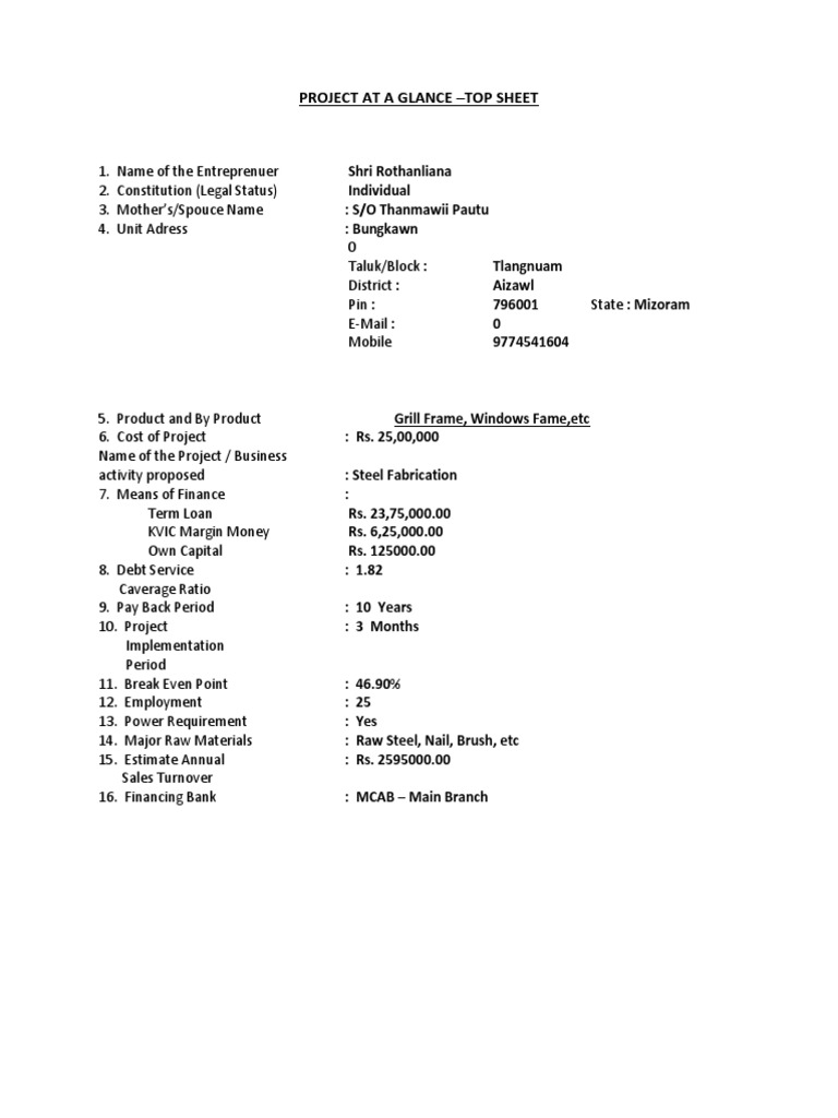 PMEGP Project Estimate.... | PDF | Depreciation | Financial Accounting