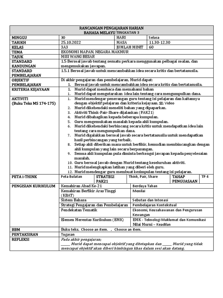 RPH M29 | PDF | Karier & Perkembangan