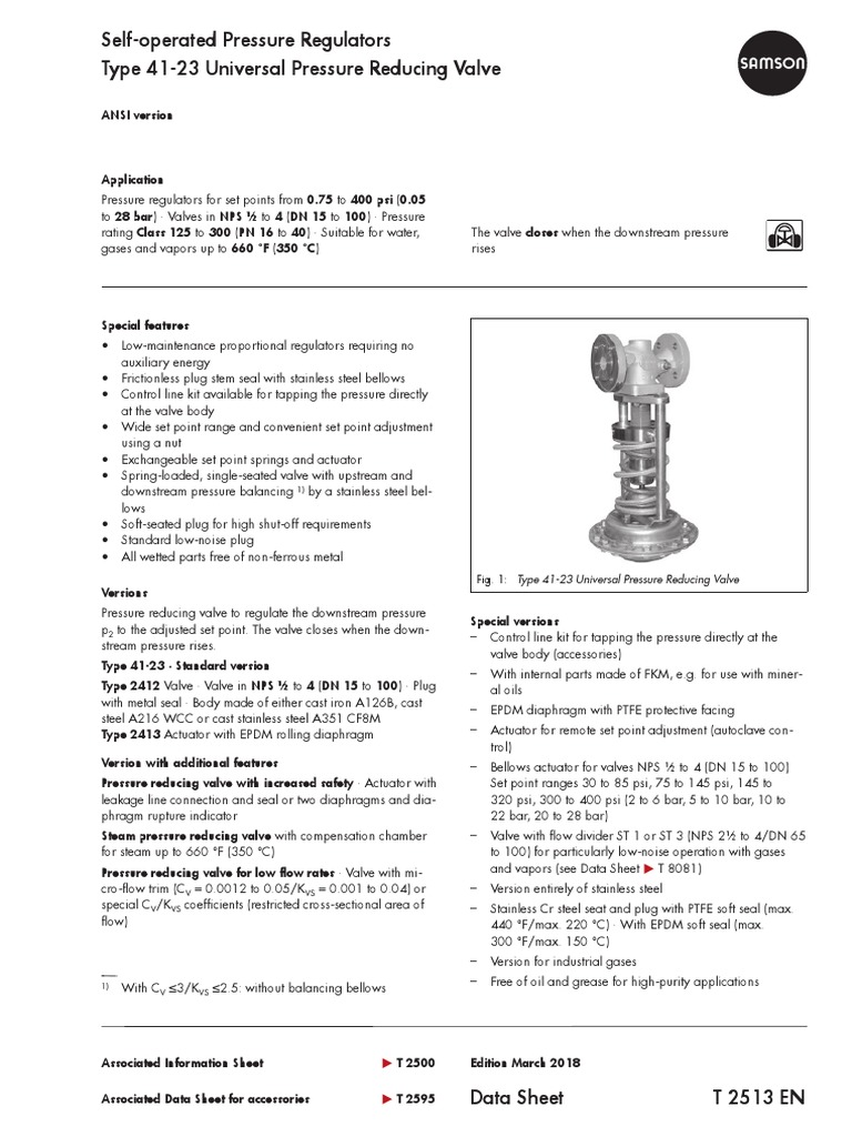 Samson Tip 41-23 | PDF | Valve | Equipment