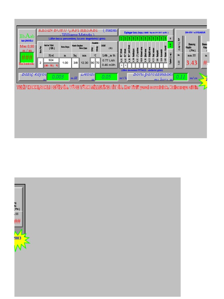 8 Boru Capi Hesabi | PDF